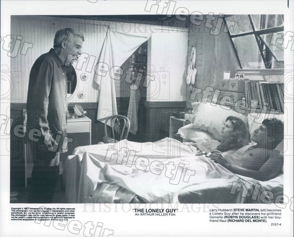 1983 Actors Steve Martin, Robyn Douglass, Richard Del Monte Press Phot ...