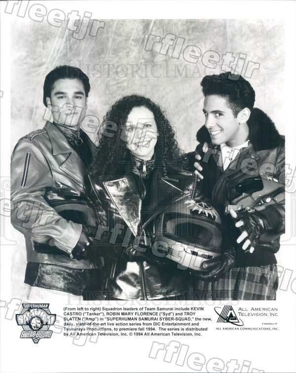 1994 Actors Kevin Castro, Robin Mary Florence, Troy Slayton Press Phot ...