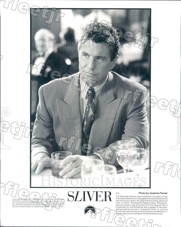 1993 Emmy Winning Actor Tom Berenger in Film Sliver Press Photo ady161 ...