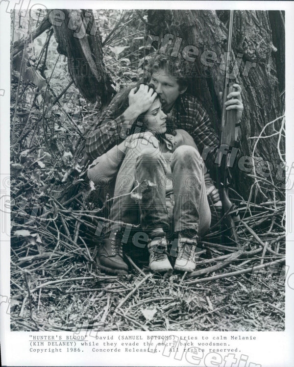 1986 Actors Samuel Bottoms & Emmy Winner Kim Delaney Press Photo ady18 ...