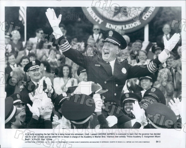 1988 Actor George Gaynes in Film Police Academy 5 Press Photo ady23 ...