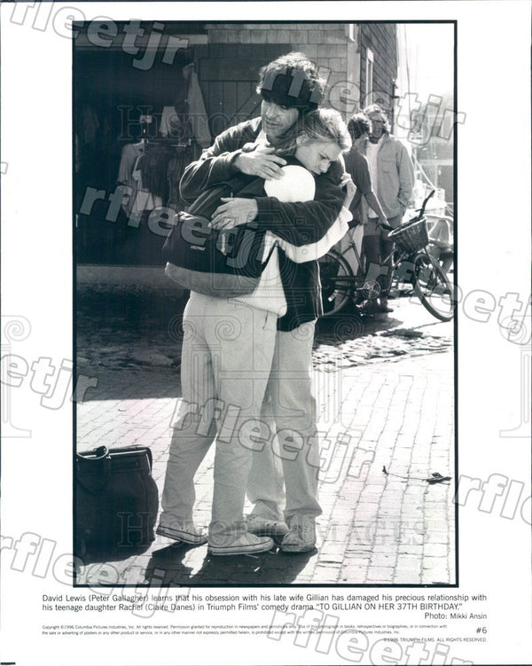 1996 Actors Peter Gallagher & Emmy Winner Claire Danes Press Photo ady ...