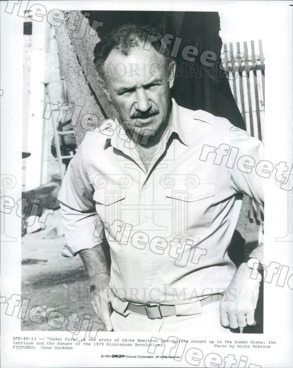 1983 Oscar Winning Actor Gene Hackman in Film Under Fire Press Photo a ...