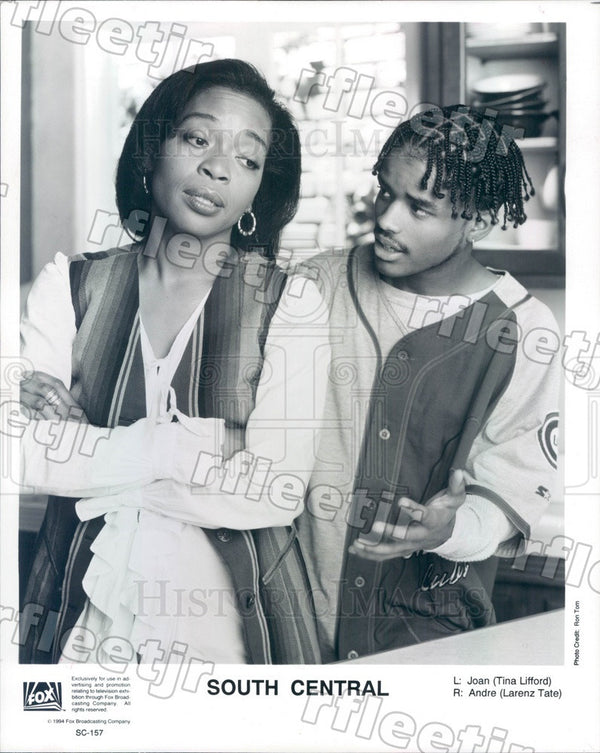 1994 Actors Tina Lifford, Larenz Tate on TV Show South Central Press P ...