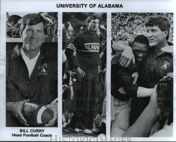Press Photo University of Alabama Head Football Coach Bill Curry - aht ...