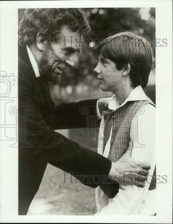 Actors Jason Robards & Lukas Haas in ABC-TV's "The Perfect Tribute ...