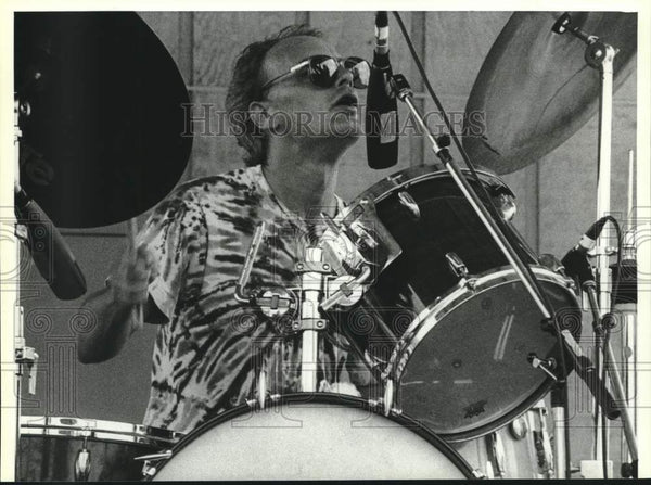 1990 Press Photo A drummer performing at Jazz Fest, Alabama - amra1035 ...