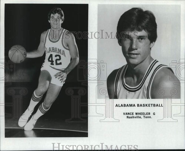 Press Photo University of Alabama basketball player Vance Wheeler - am ...