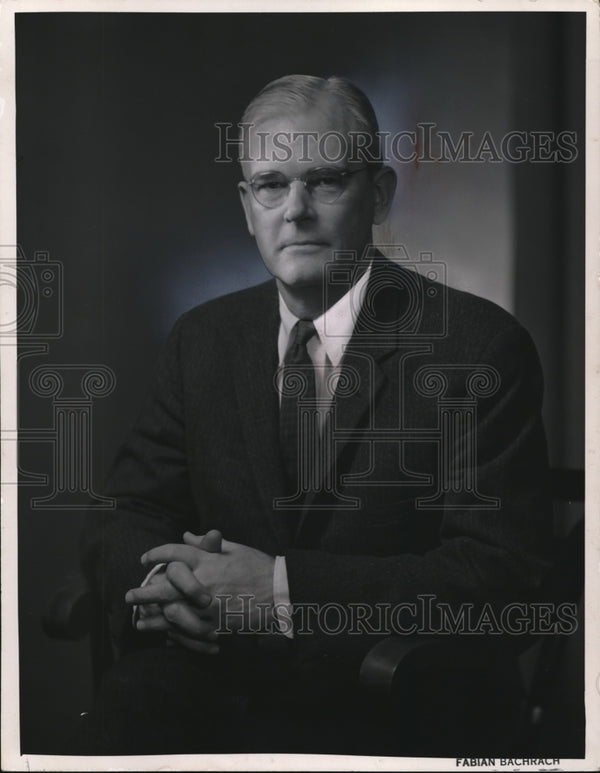 1972 Press Photo of 1956 Photo of Frank E Bailey Acting President Keny ...