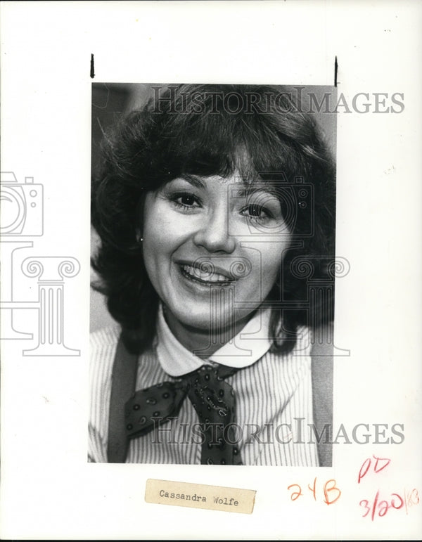 1983 Press Photo Cassandra Wolfe - cva48056 - Historic Images