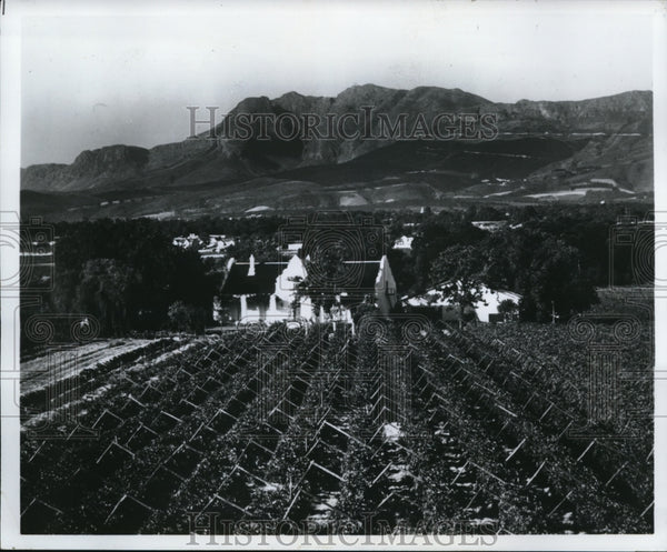 1975 Press Photo Cape Dutch homestead in the Pearl River valley is hea ...