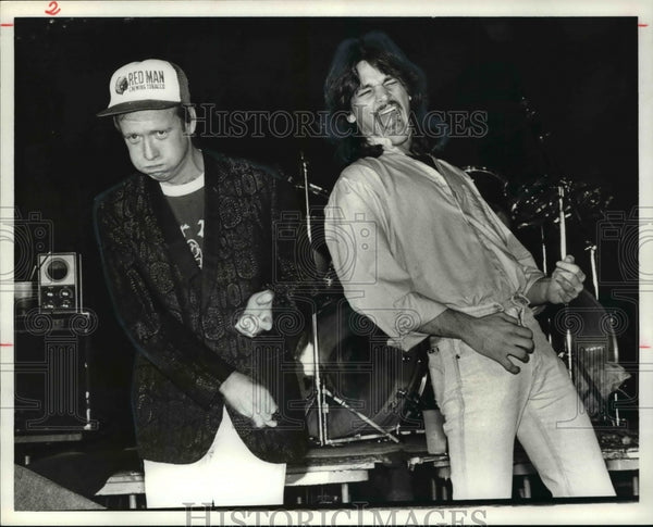1981 Press Photo Michael Foley and John Harvey Phillips Jr at the Agor ...