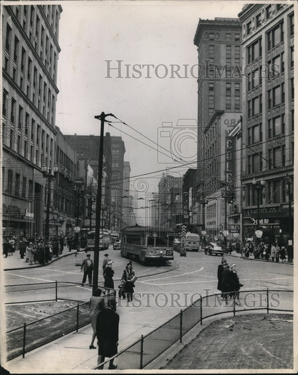 1949 Public Square General View - Historic Images