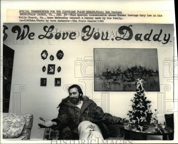 1981 Press Photo This special transmission shows former hostage Gary L ...