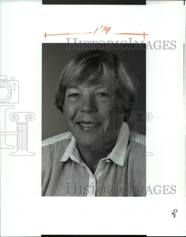 1992 Press Photo Mary Strassmeyer-Plain Dealer writer - cvb08225 ...