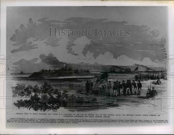 1963 Press Photo Fort Hatteras and Clark-Civil War - cvb10281 ...