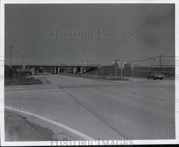 1971 Press Photo Route 3039 I-71 Inter change - Brunswick Ohio. - cvb1 ...