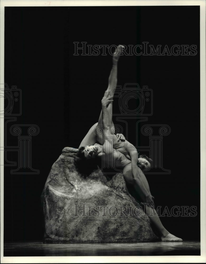 1987 Press Photo Jim Sohm and Jamie Zimmerman in "Eternal Idol" - cvb1 ...