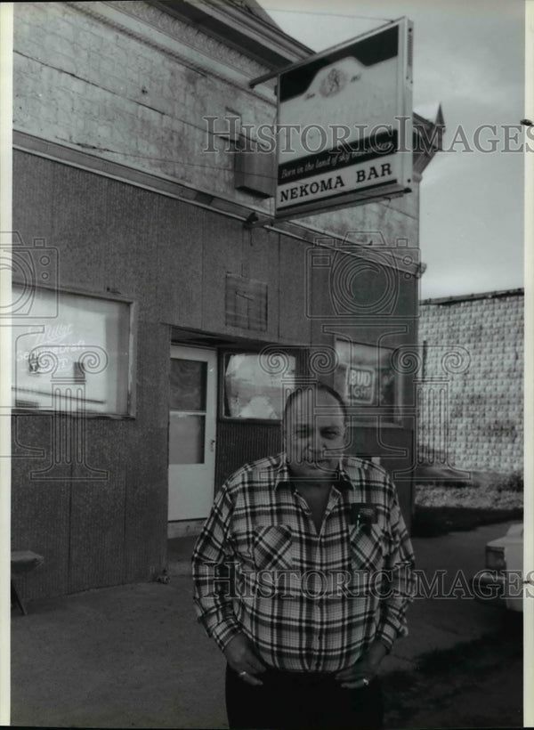 1991 Press Photo Bill Verwey, Former Mayor Of Nekoma North Dakota - cv ...