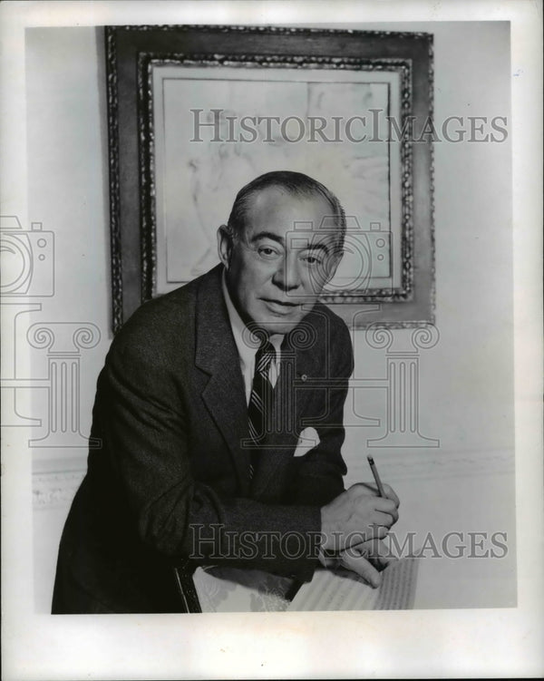 1962 Press Photo: Richard Rodgers - Composer on "The Ed Sullivan Show ...