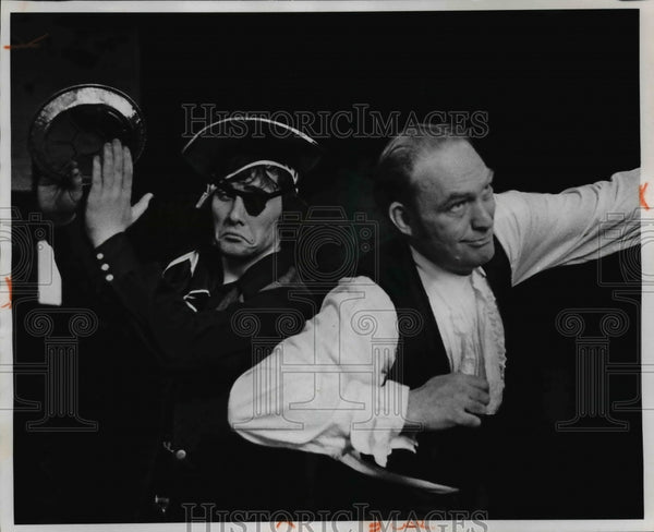1973 Press Photo Gary Ferree & Bill Bradlee as Mortimer &Henry "The Fa ...
