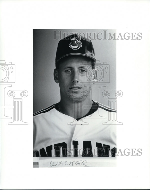 Press Photo Walker, Cleveland Indians Baseball Player - cvb33401 ...