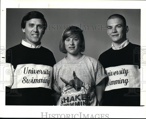 1990 Press Photo The Ron Grant family of swimmers - Ron, Kristen, Brad ...