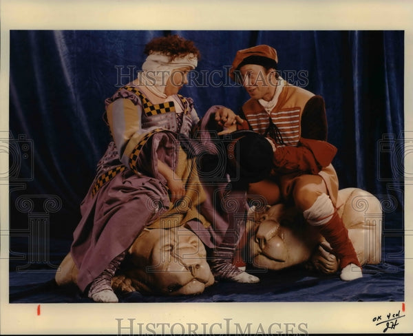 1995 Press Photo Sheila Heyman and Steve Routman-School For Wives play ...