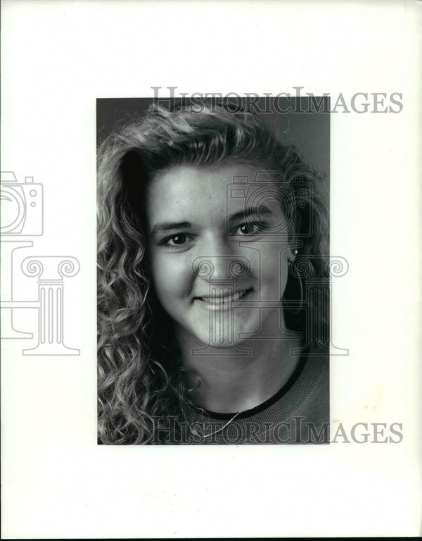1990 Press Photo Pow Cindy Neubauer Strongsville, Volleyball - cvb4178 ...