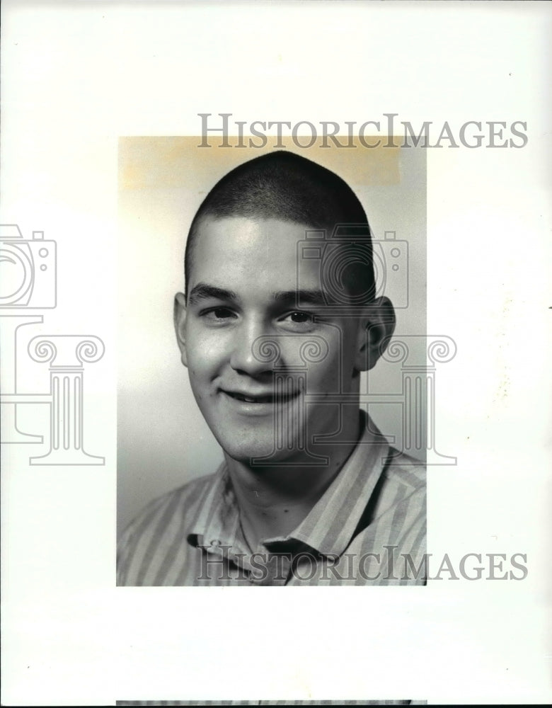 1987 Press Photo All District swimmers-Howie Williams of St. Ignatius ...