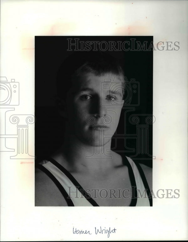1990 Press Photo Homer Wright, Wellington Wrestler - cvb42799 ...
