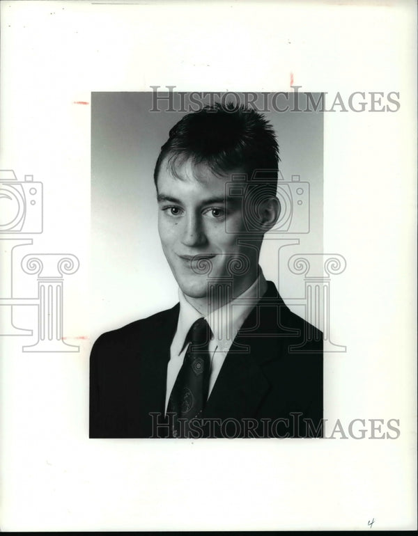 1990 Press Photo Player of the Week Kevin Shook, Fairview Wrestling ...
