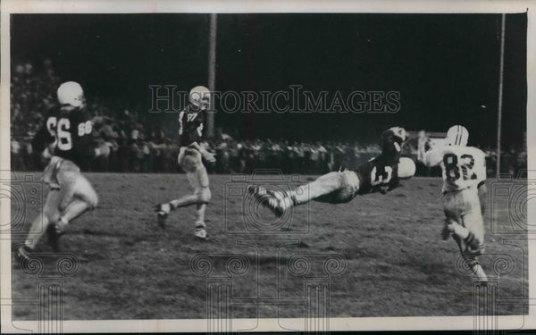 1969 Doug Belko Intercepts Pass Intended for Bob Connor - Historic Images