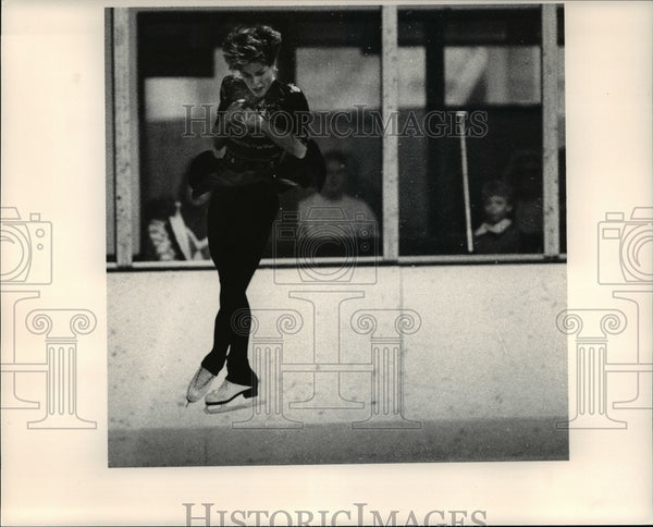 1991 Press Photo Jill Trenary, skater-Winterhurst Ice Rink practice ...