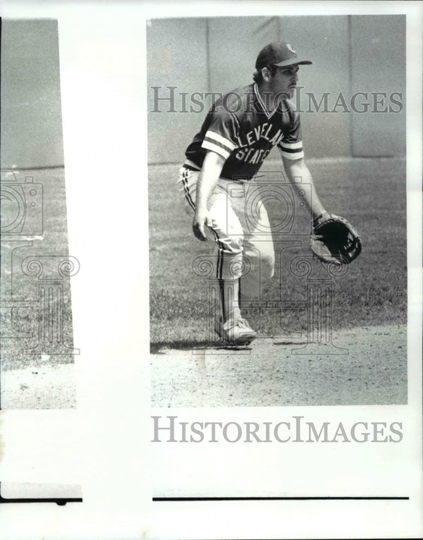 Press Photo Frank Maire, Cleveland State shortstop at Toledo Game - cv ...