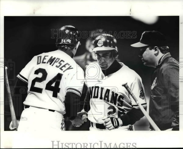 Press Photo Indians baseball players - cvb50065 - Historic Images