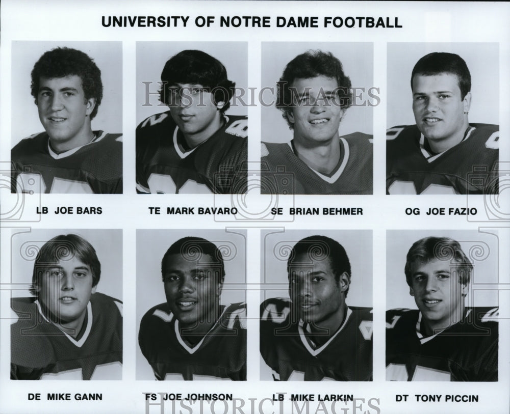 Press Photo University of Notre Dame Football Players - cvb50757 ...