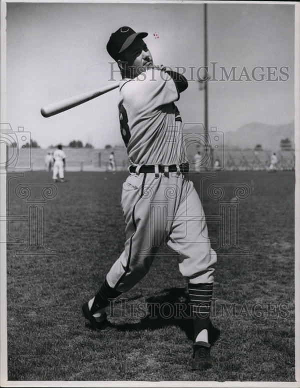 1950 Press Photo Bob Kennedy baseball player during practice - cvb5100 ...