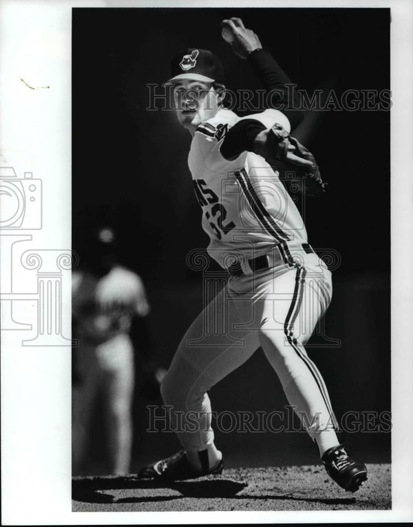 1989 Press Photo Pitcher John Farrell had a strong outing until the 6t ...