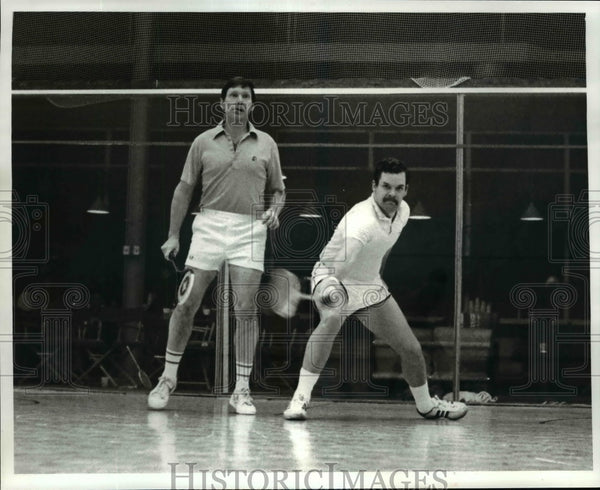 1981 Press Photo Squash players at North 13th St. Racket Club - cvb532 ...