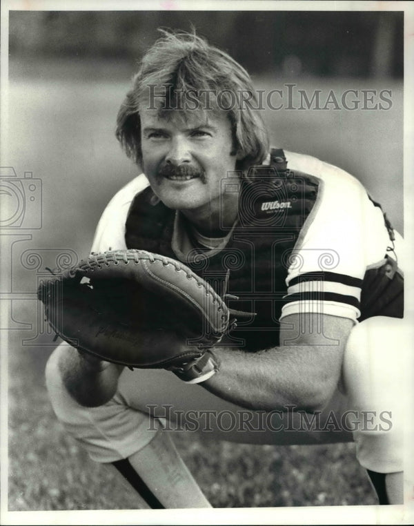 1981 Press Photo Mill Rose Team Catcher, Lenny Taylor - cvb53609 ...