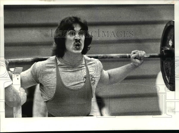 1981 Press Photo Powerlifting Tournament-Richard Voss 24, 20830 N Vine ...
