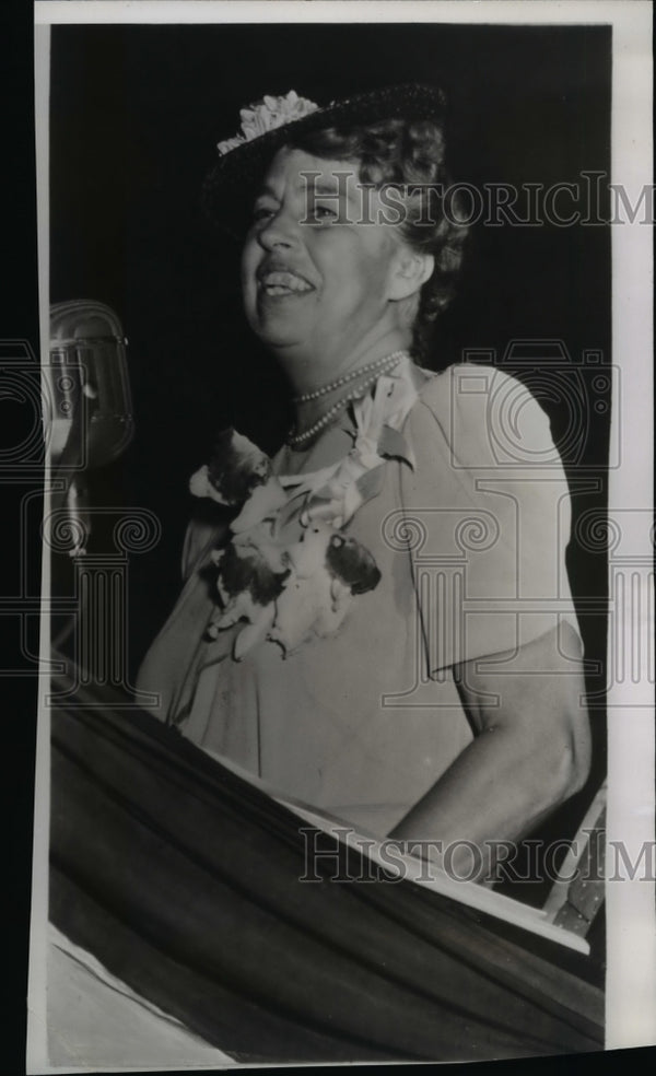 1940 Press Photo Mrs. Franklin Roosevelt Speaks at Chicago Democratic ...