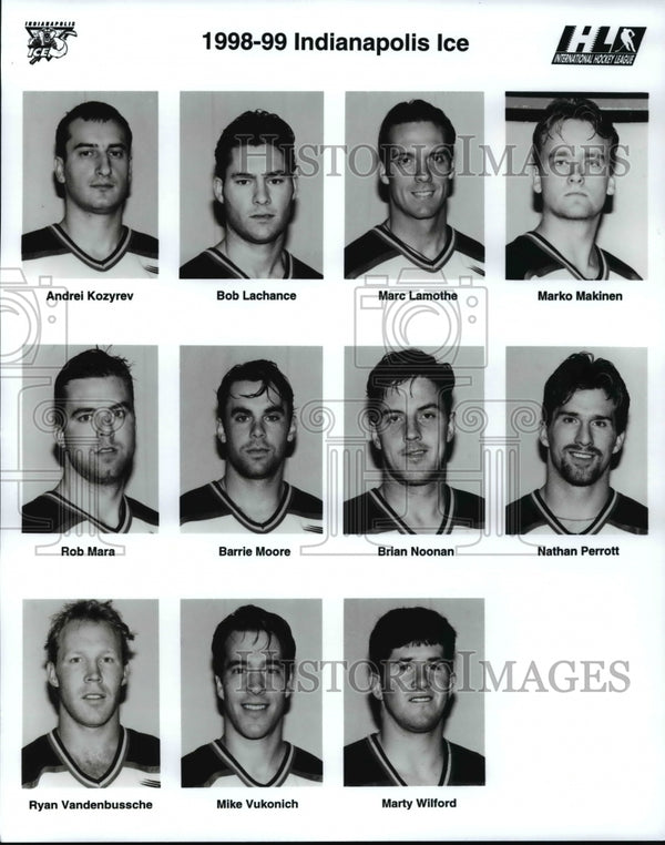 Press Photo 1998-99 Indianapolis Ice hockey team - cvb65115 - Historic ...