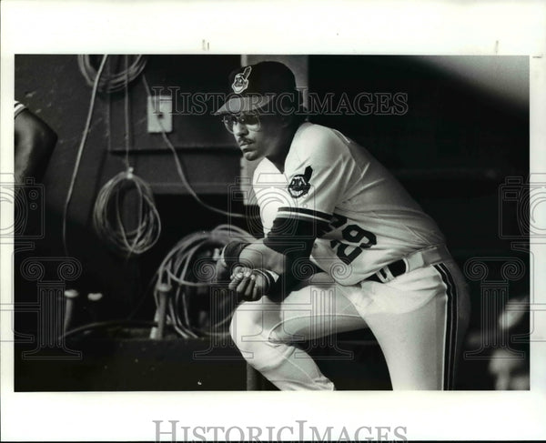 1987 Press Photo Indians baseball player-Thornton - cvb65761 - Historic ...