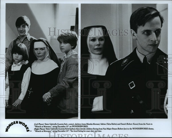 Press Photo Loretta Swit,Marsha Moreau,Robert Kosoy in Miracle at More ...