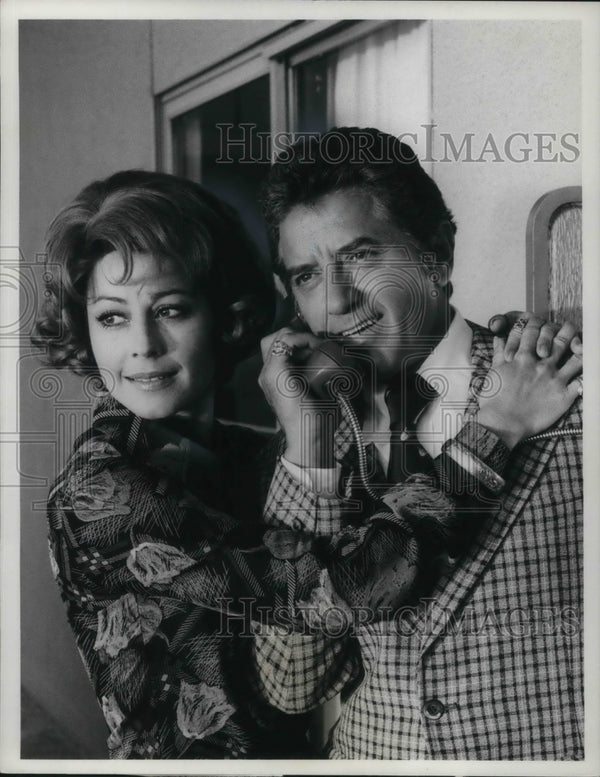 1976 Press Photo Sherry Jackson and George Garro star in The Blue Knig ...