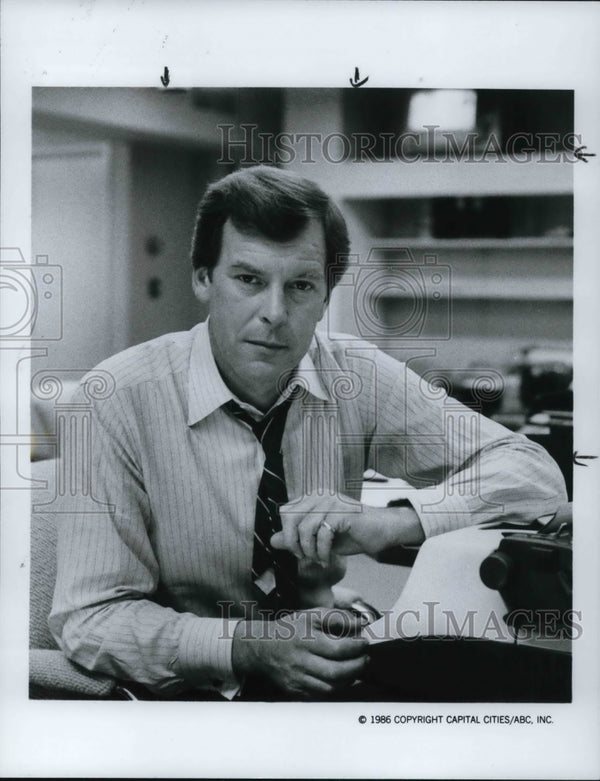 1986 Press Photo Peter Jennings Journalist World News Tonight - cvp248 ...