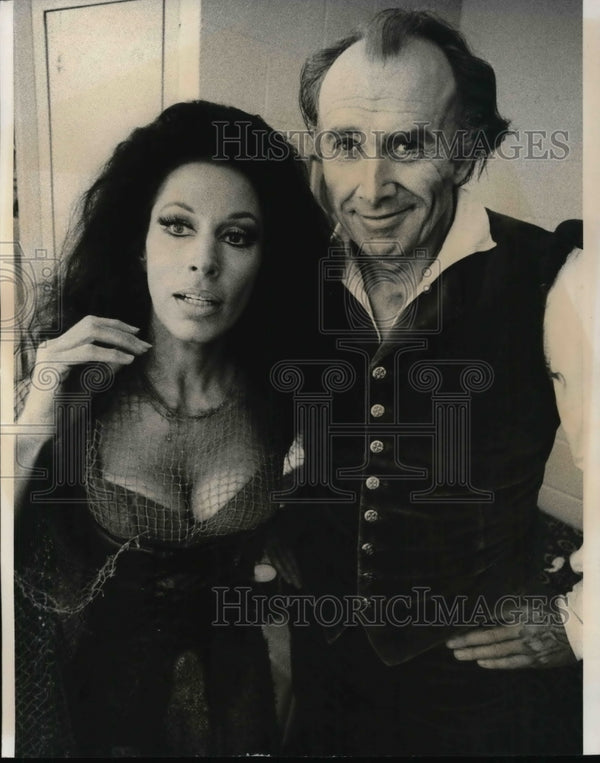 1972 Press Photo Joan Diener and Richard Kiley star in Man of La Manch ...