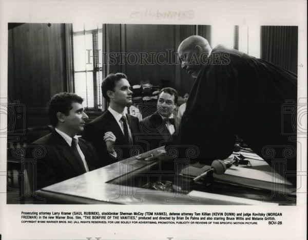 1990 Tom Hanks & Morgan Freeman in The Bonfire of the Vanities ...